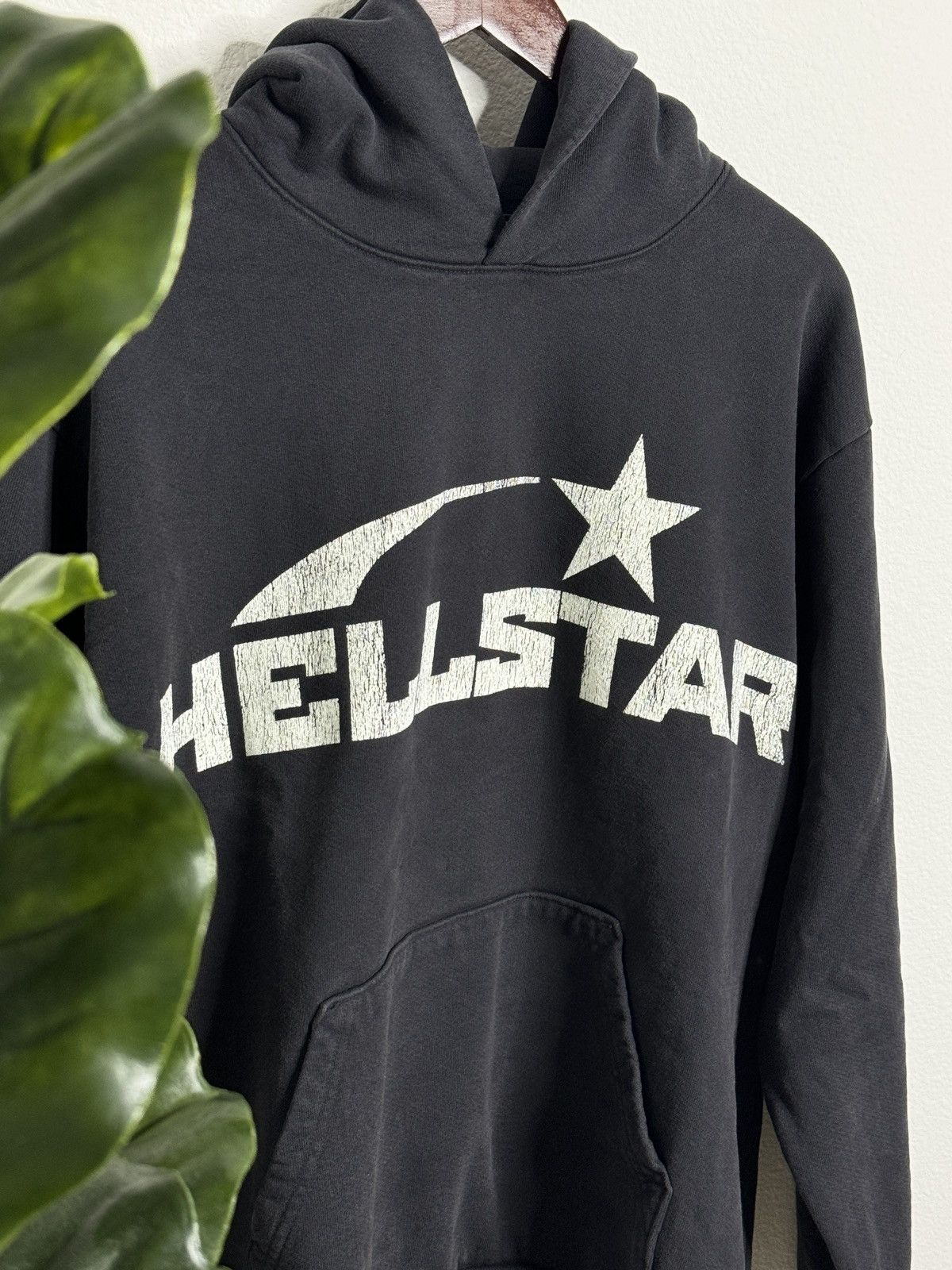 HELLSTAR Hellstar Studios Basic Logo Hoodie Vintage Black | Grailed