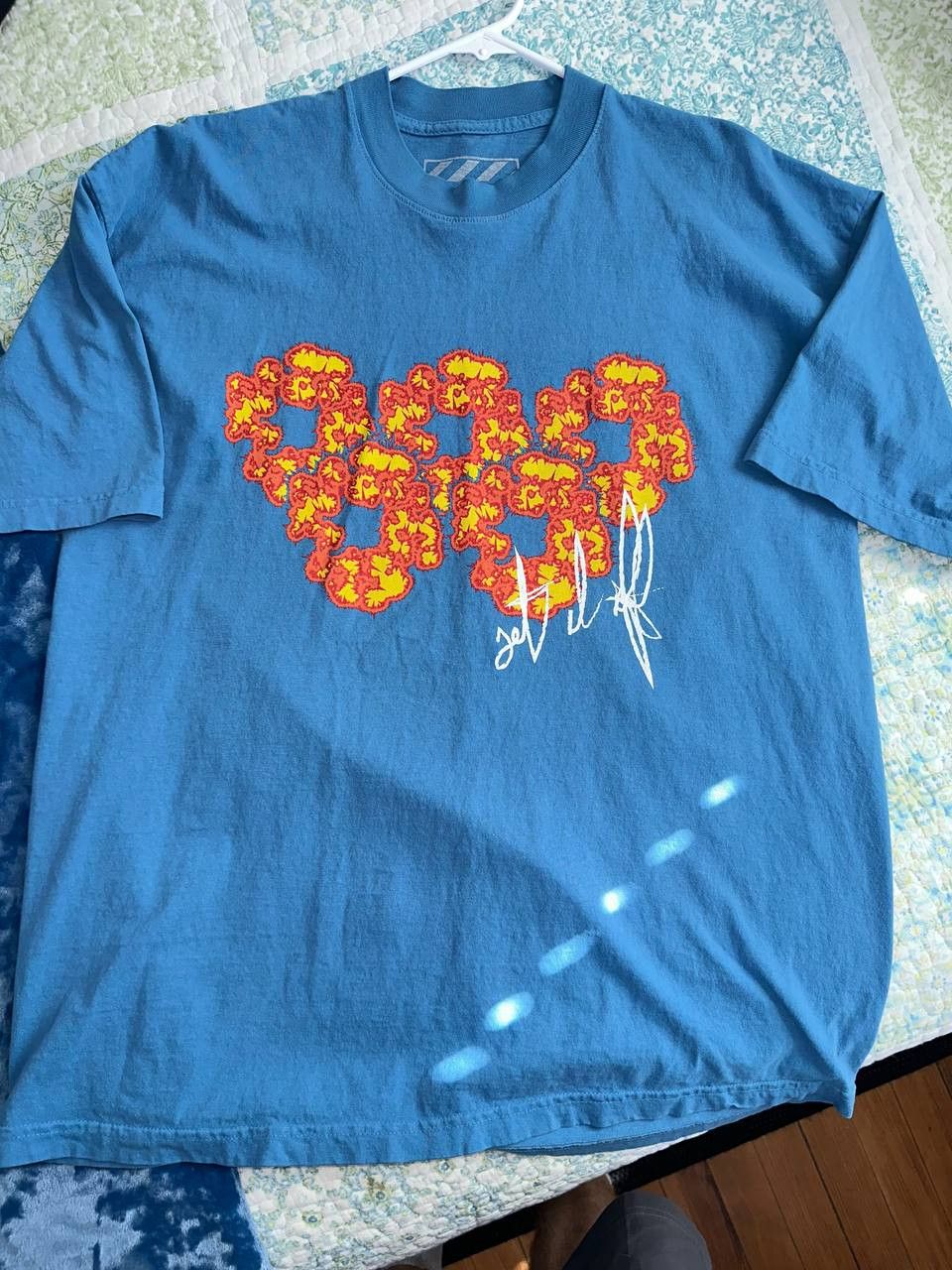 DENIM TEARS Denim Tears x Offset Blue Tee Shirt Large | Grailed