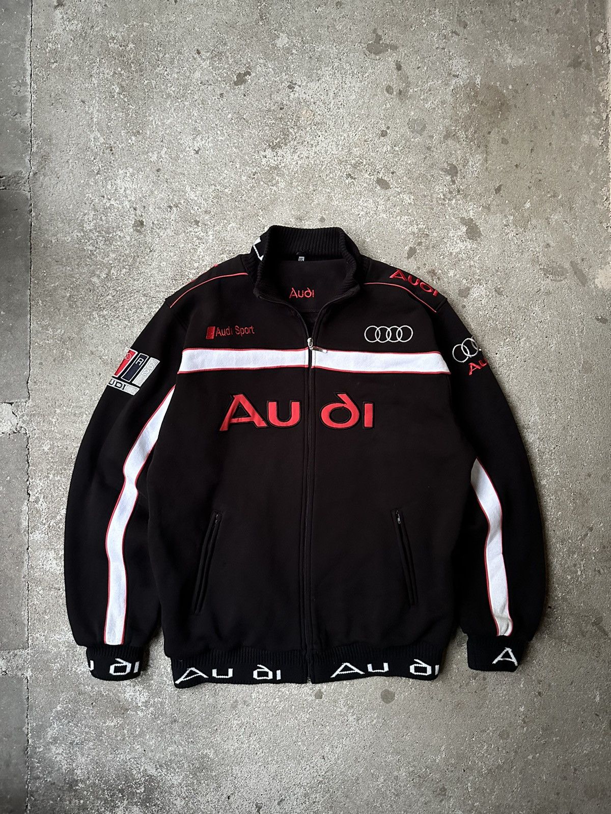 Audi × Racing × Vintage Vintage Audi Racing Bomber Boxy Jacket | Grailed