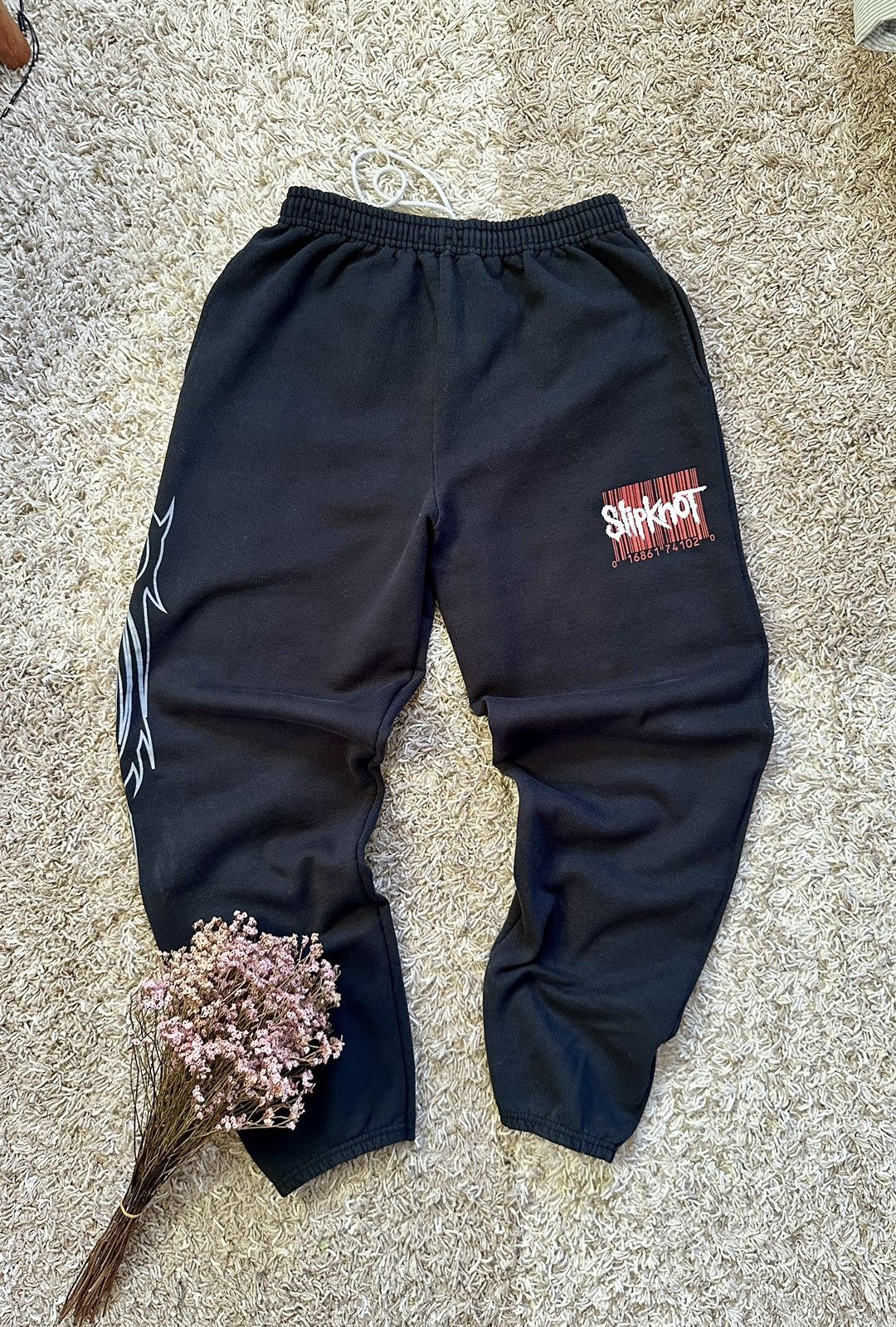 Slipknot × Streetwear Slipknot Sweatpants Pants Barcode Rock Band Y2K ...