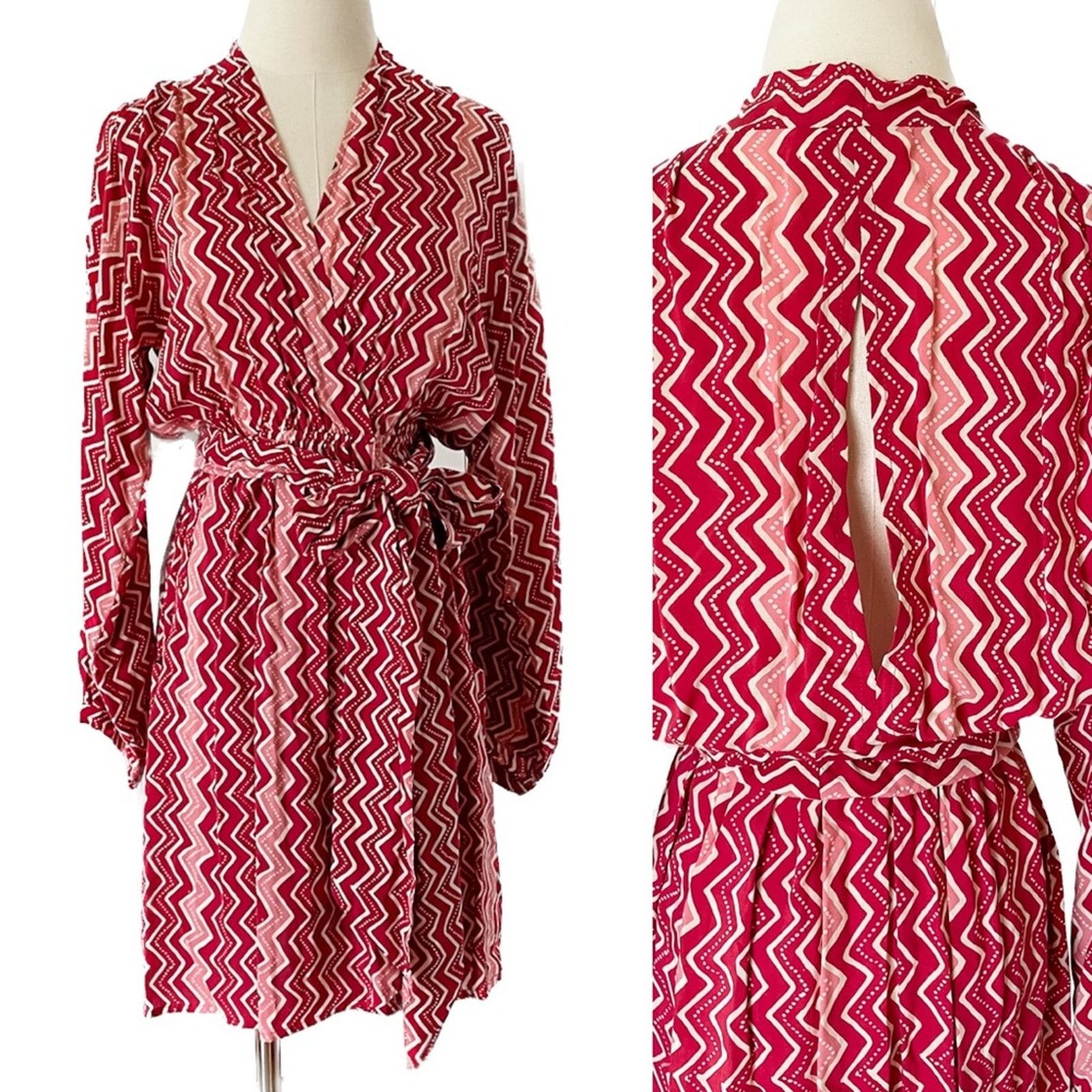Natalie Martin Natalie Martin Nico L/S Mini batik long sleeve wrap ...