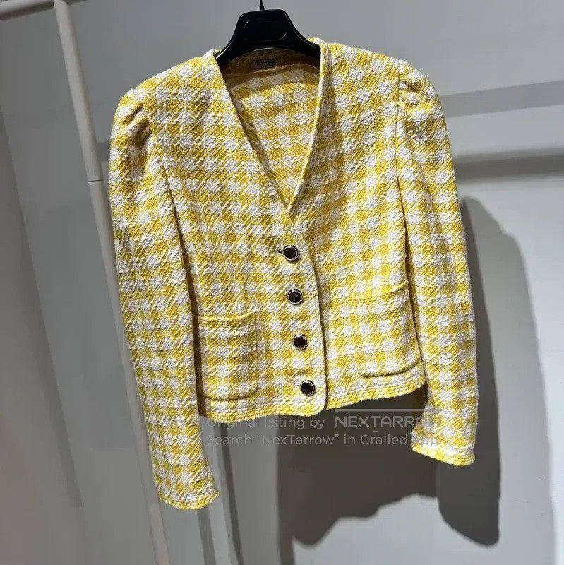 Miu Miu Miu Miu Color Block Wool Cardigan for Women . | Grailed