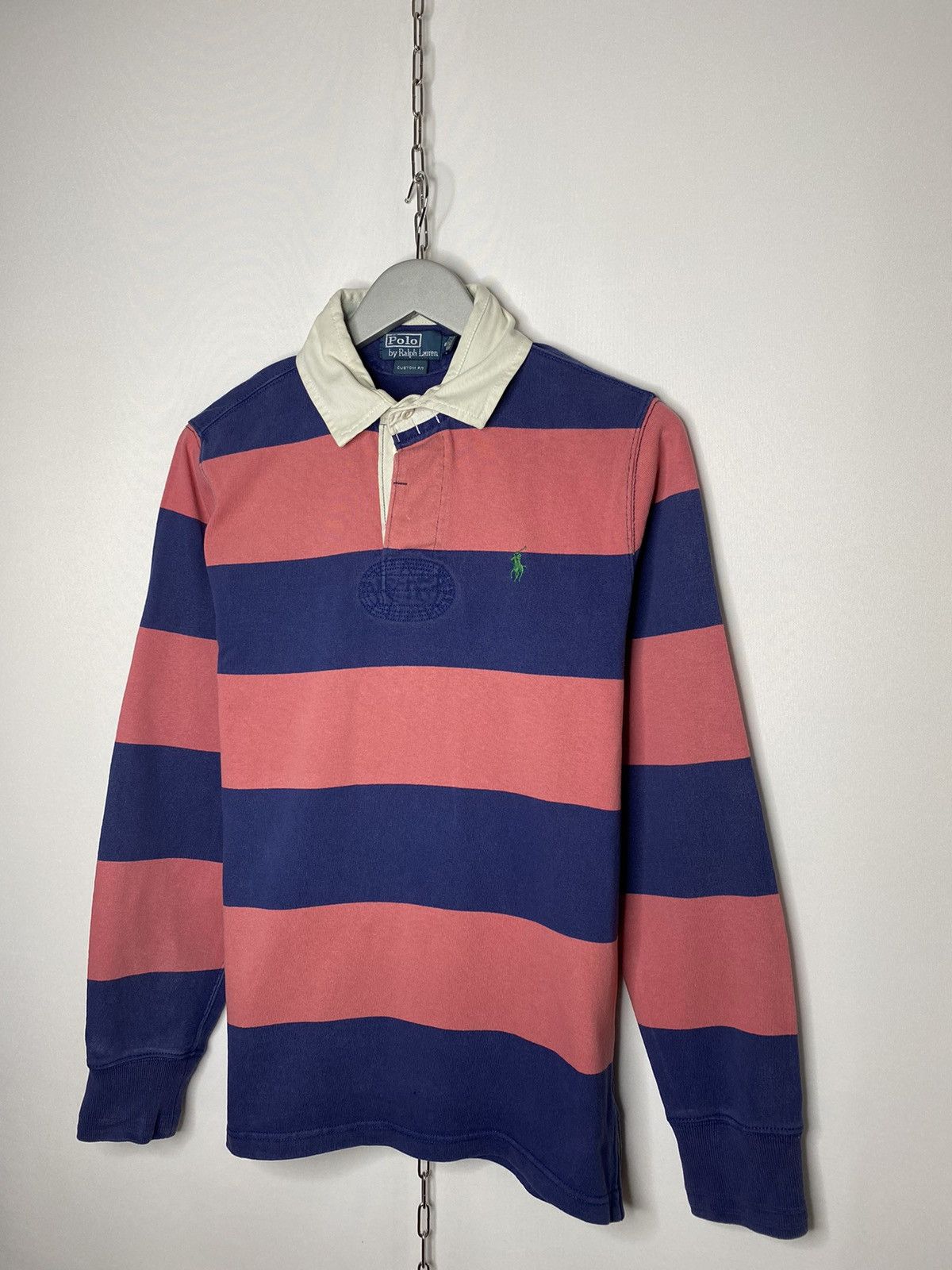 Polo Ralph Lauren 🇺🇸Vintage Polo Ralph Lauren Rugby Shirt Long Sleeve Striped🇺🇸 | Grailed