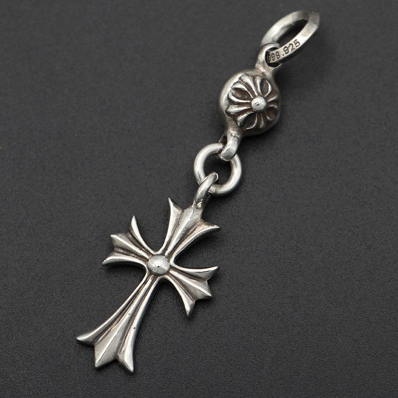 Chrome Hearts Chrome Hearts 1 Tiny Ball Chain Cross Pendant | Grailed