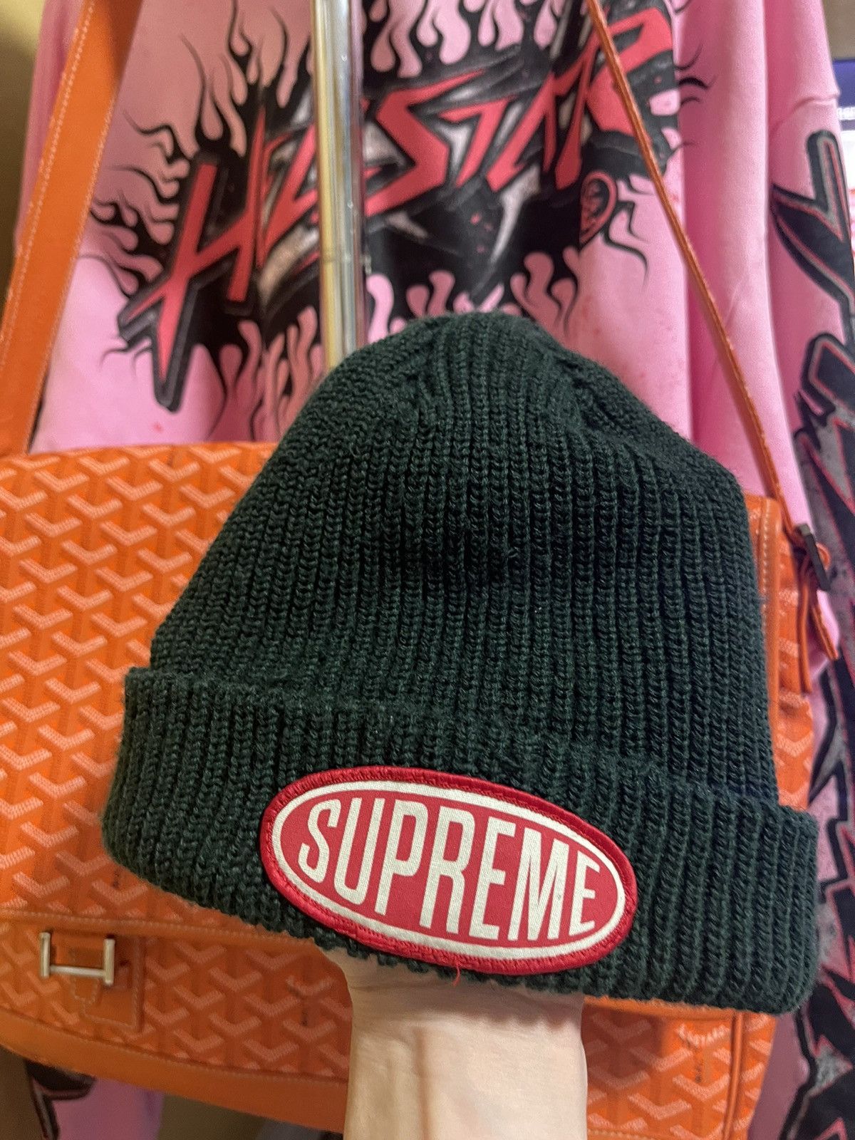 Streetwear × Supreme × Vintage Supreme Logo Beanie | Grailed