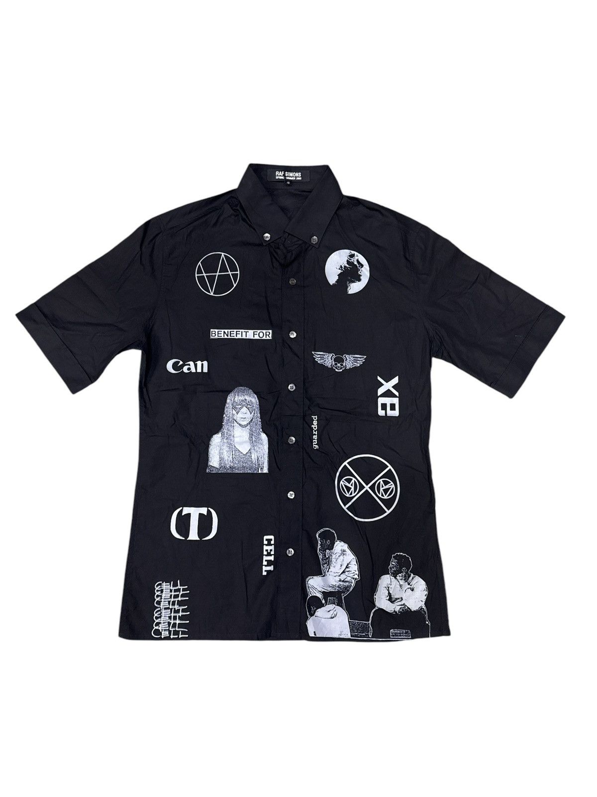 Raf Simons RAF SIMONS SS2003 CONSUMED CELL BUTTON UP SHIRT LIKE NEW ...