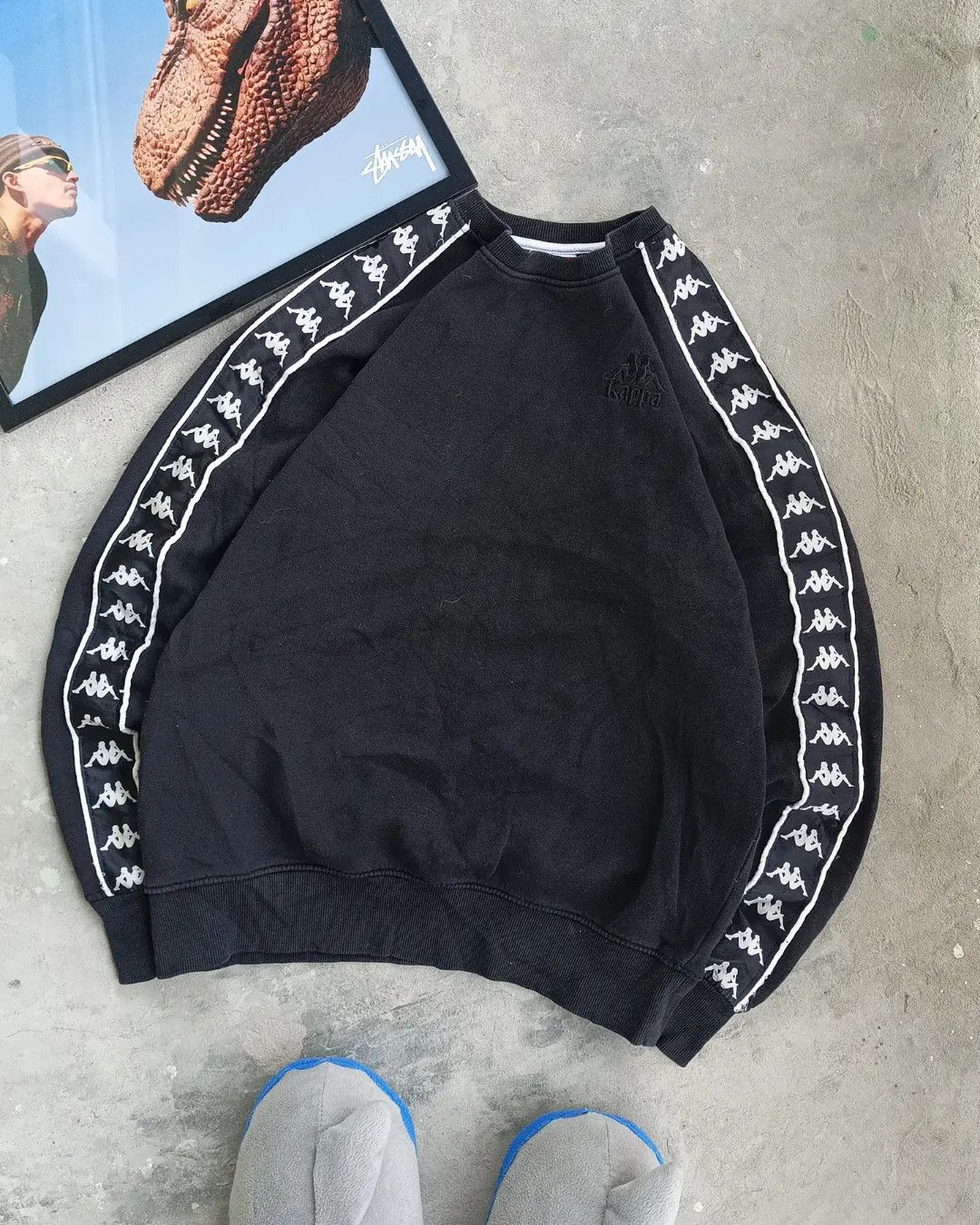 Vintage Vintage Kappa Sweatshirt with Side Tape | Grailed