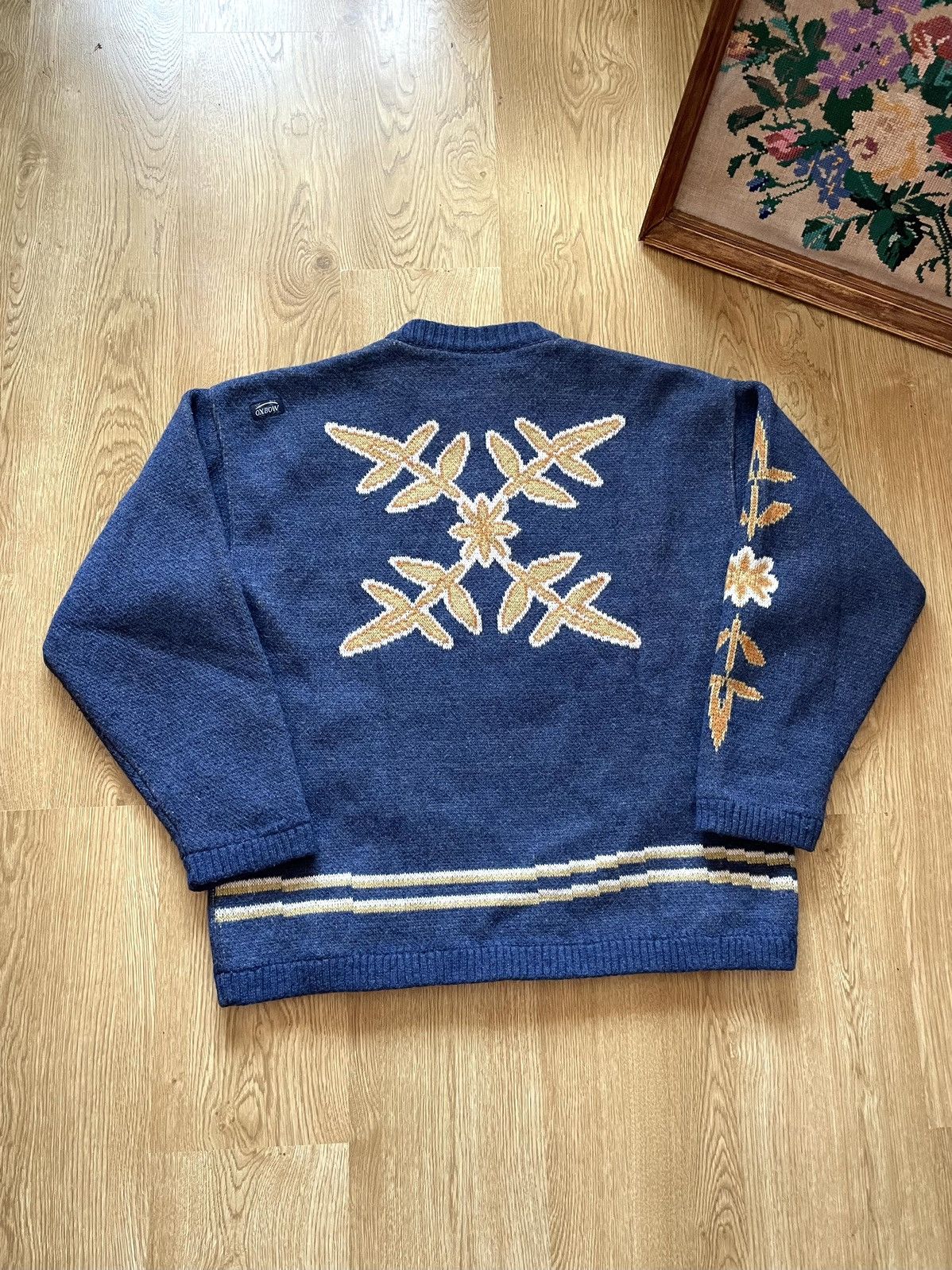 Oxbow × Streetwear × Vintage Vintage Oxbow Crazy Tribal Surf Knit ...