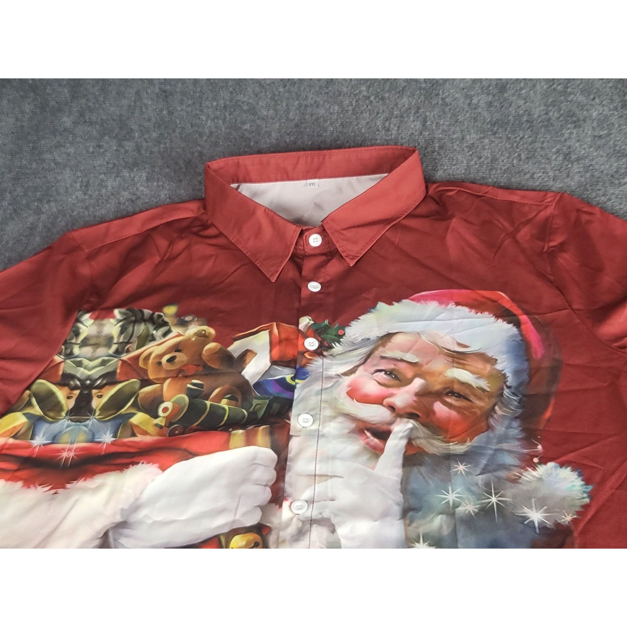 Holiday Brand Holiday Time Christmas Button Down Shirt Men Sz XXL ...