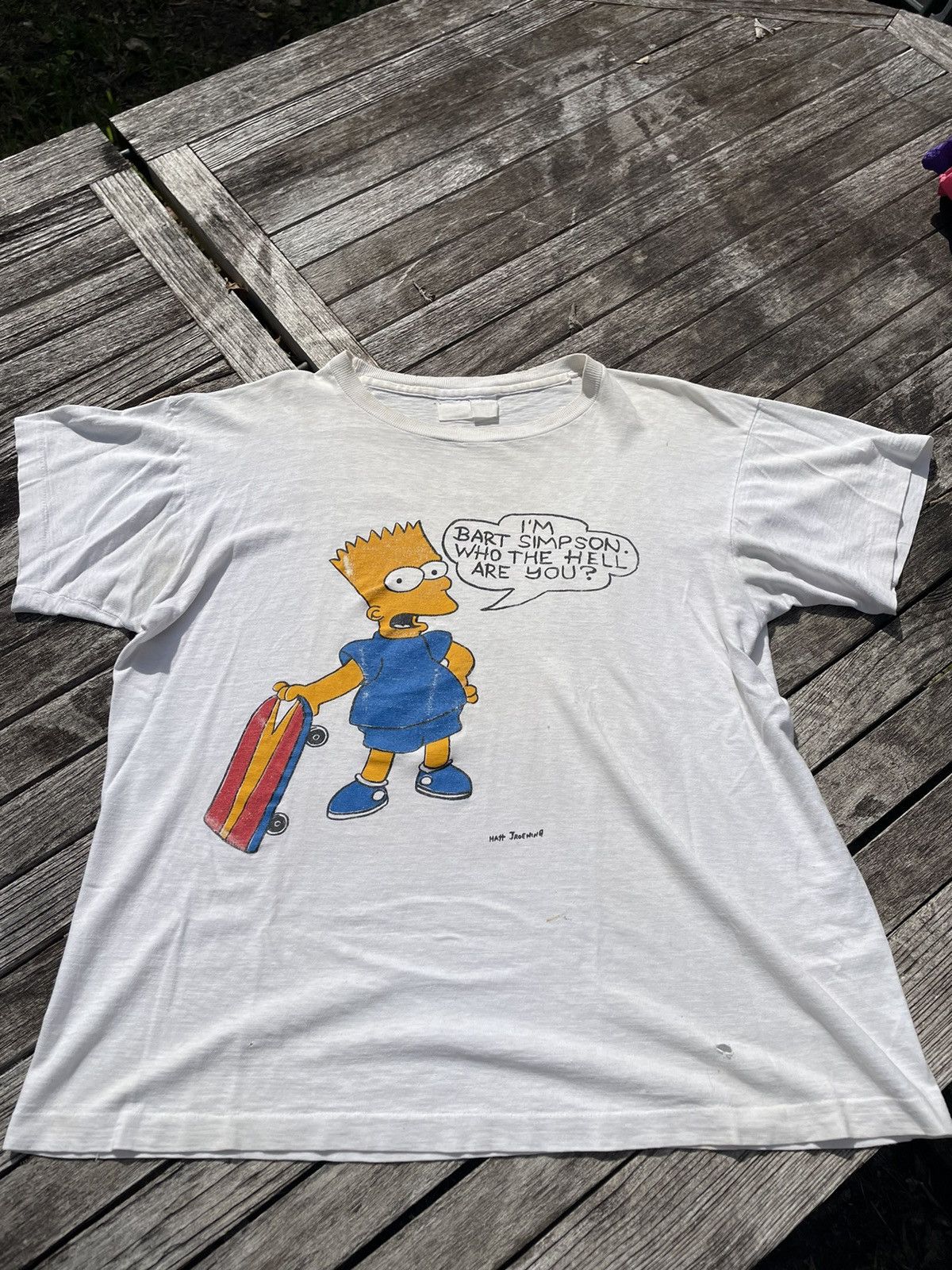 Vintage Bart Simpson BOOTLEG Tee Shirt 80’s Sz M | Grailed