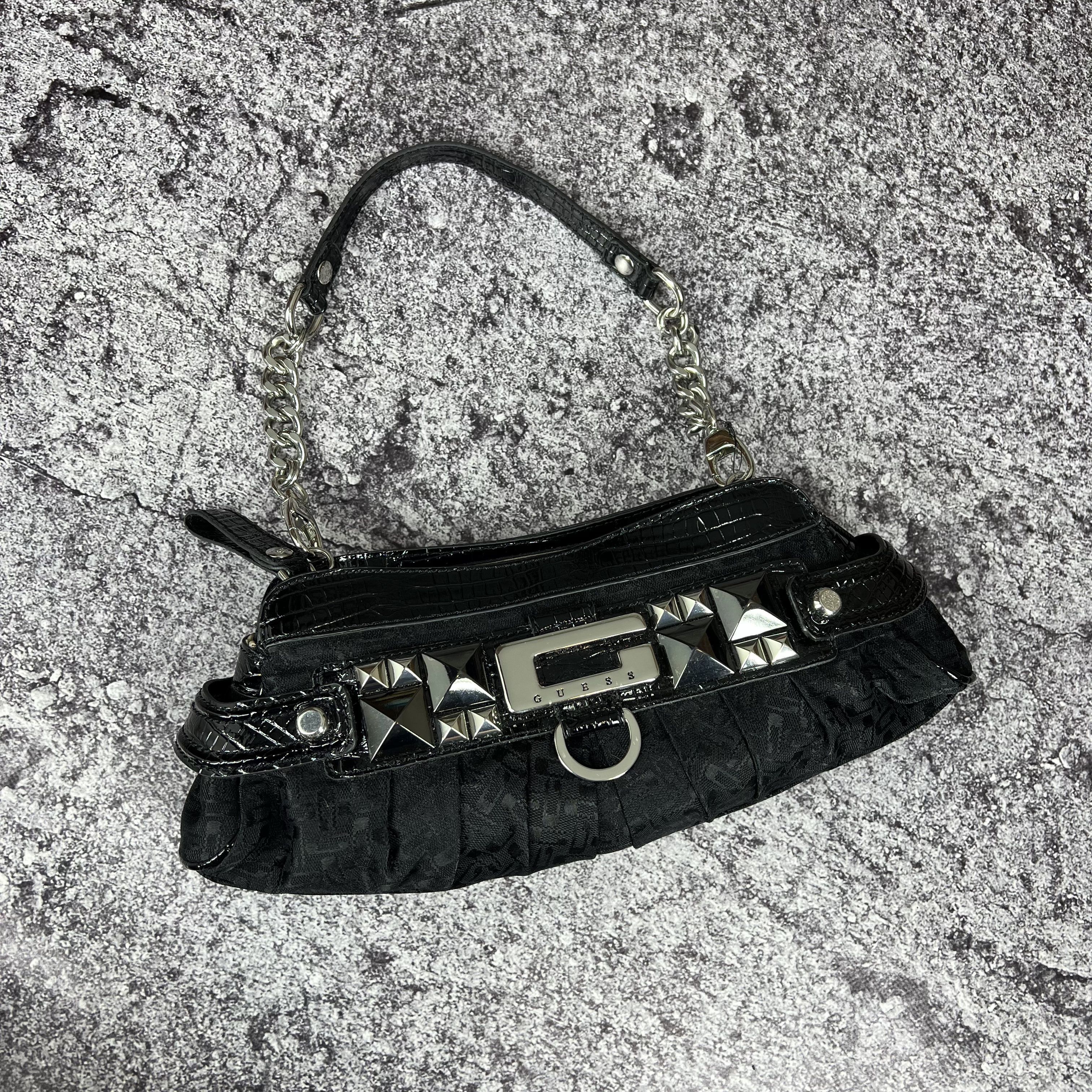 Vintage Guess Shoulder Bag Monogram Y2K Big Logo | Grailed