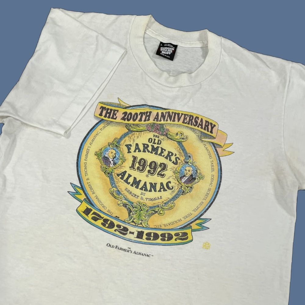 Vintage Vintage 90s Old Farmers Almanac 1992 T Shirt Large 200th ...