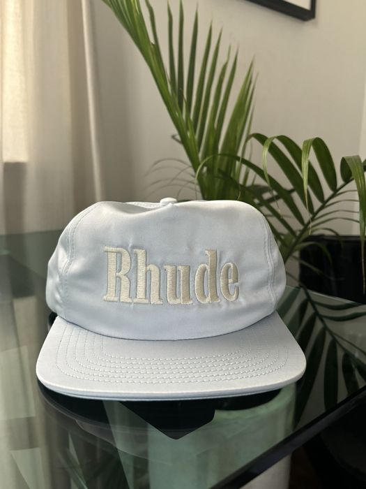 Rhude RHUDE SILK SATIN LOGO HAT | Grailed
