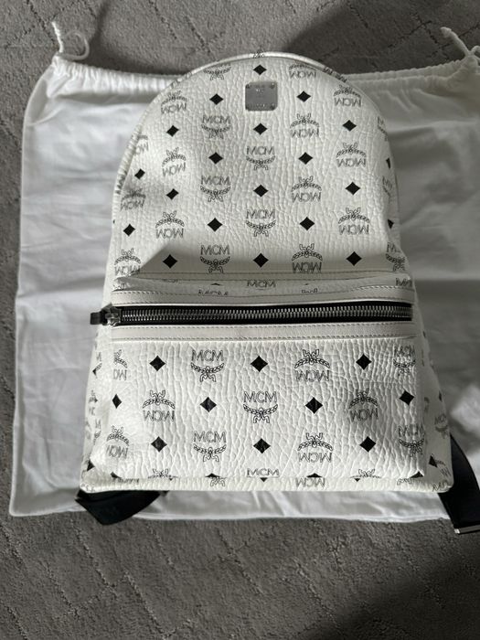 MCM MCM White Backpack | Grailed