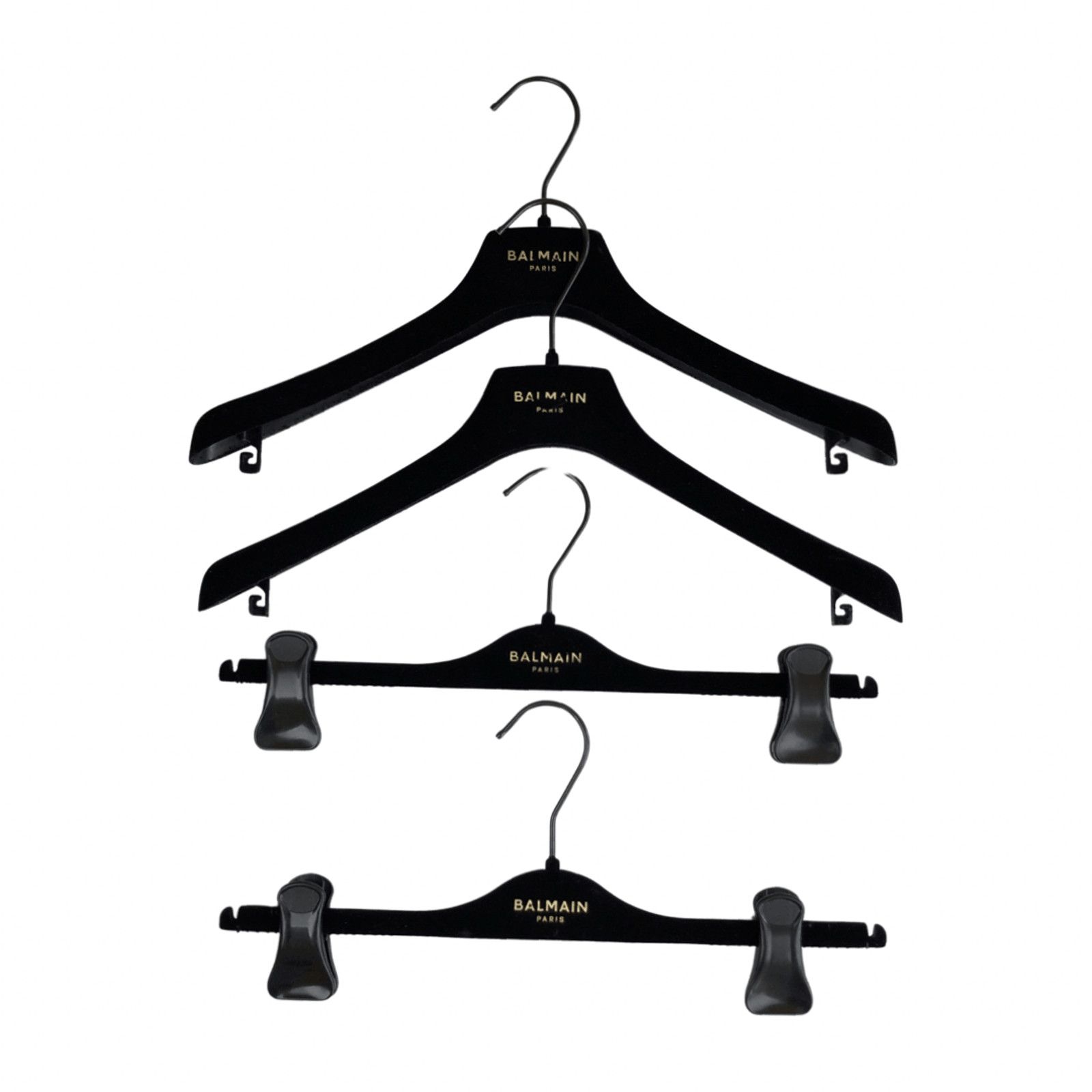Avant Garde × Balmain Balmain Logo Velour Hangers | Grailed