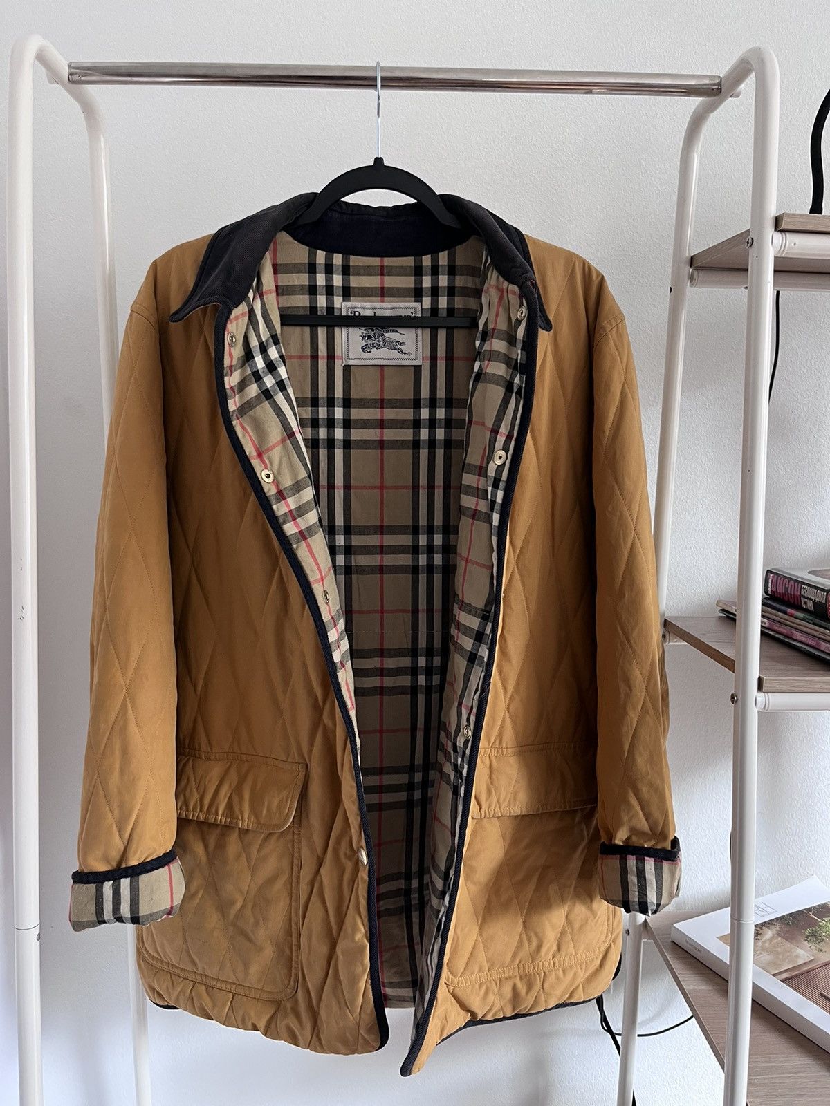 Burberry × Vintage Burberry Quilted Jacket Nova Check | Grailed