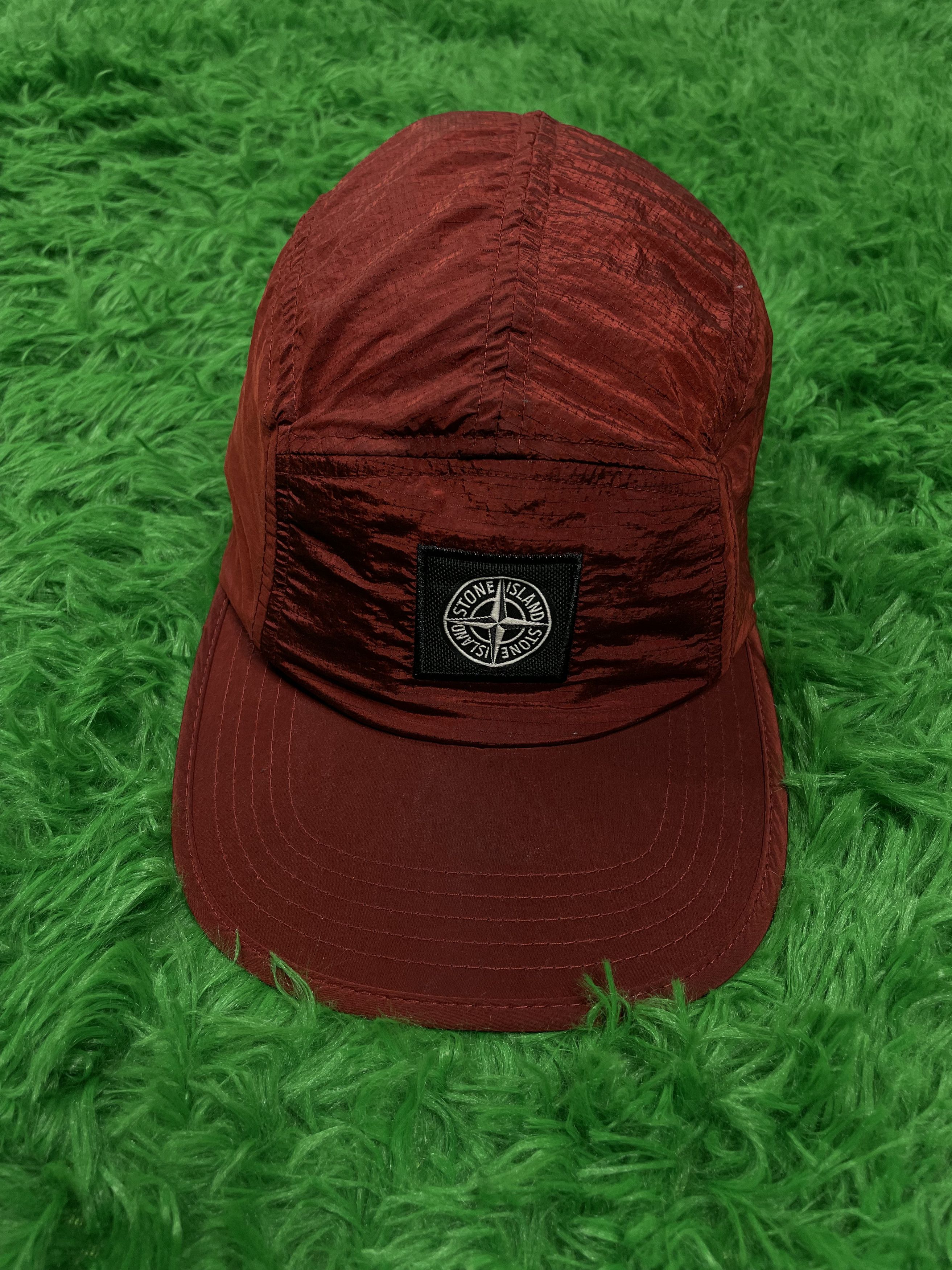 Stone Island Stone Island Cap Red Nylon | Grailed