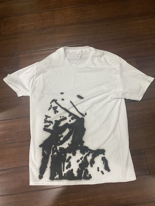 Playboi Carti Playboi Carti merch -White- Spray-paint styled | Grailed