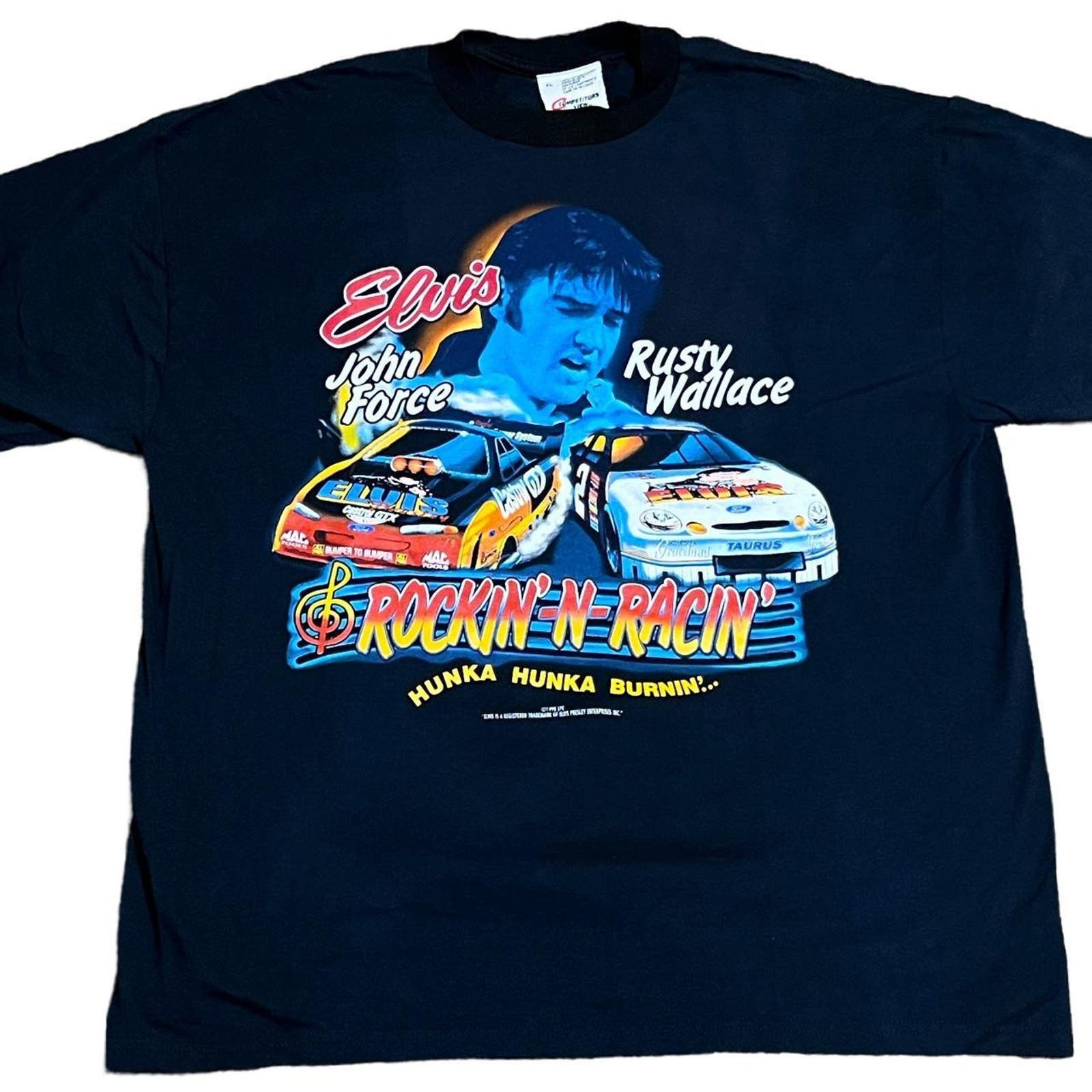 Chase Authentics Vintage 90s 1998 Elvis Presley X Rusty Wallace Nascar ...