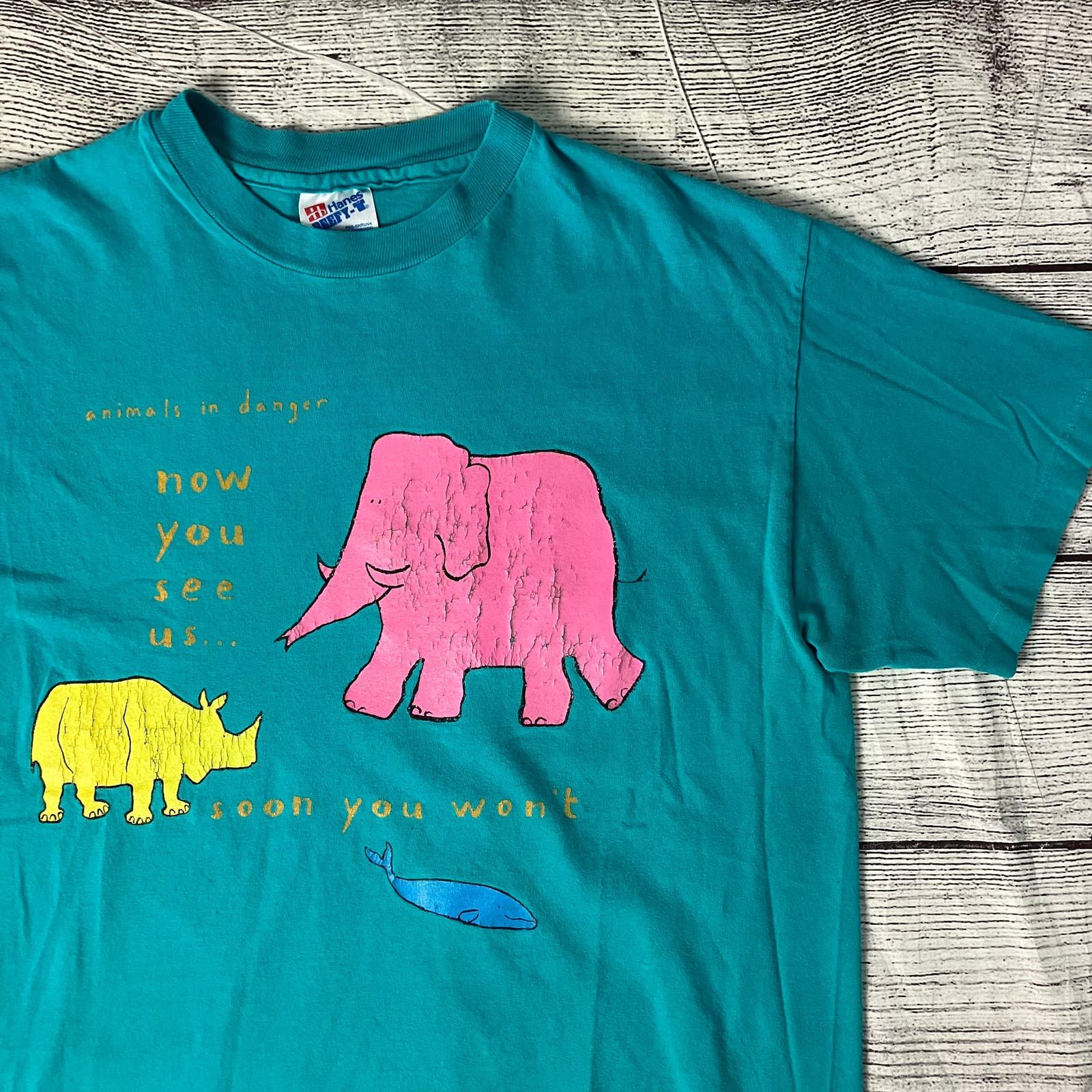Hanes × Vintage Vintage 1990s Animals In Danger Extinction is Forever ...