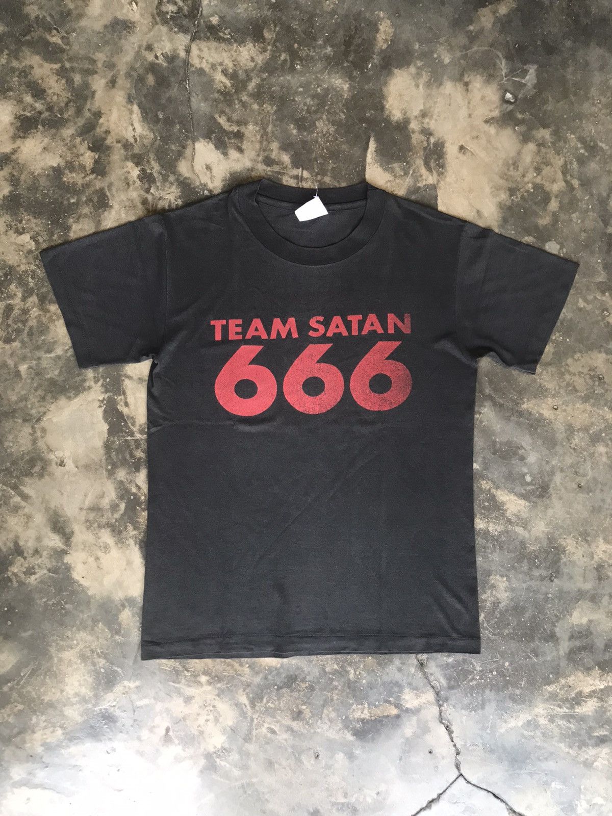 Vintage Vintage 666 Team Satan ts- Worn by Marylin Manson girlfriend | Grailed