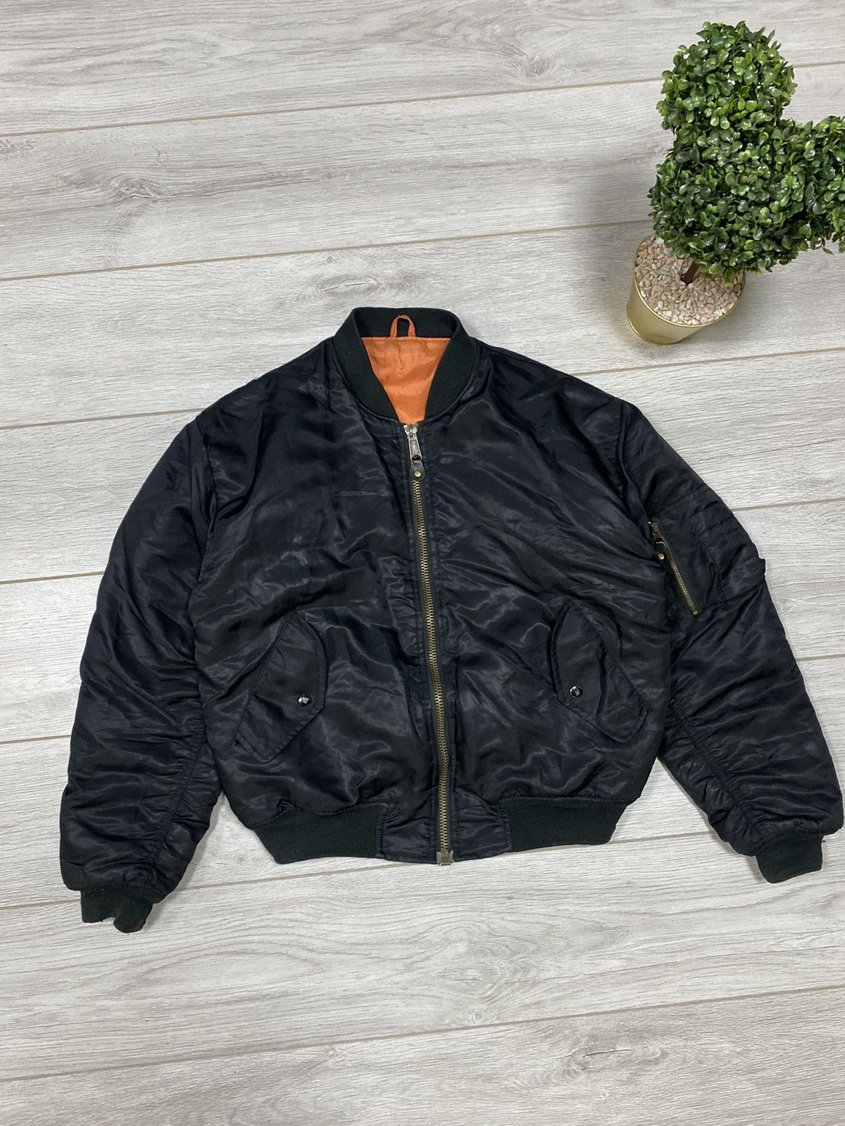 Vintage Flyers nylon bomber jacket vintage MA-1 | Grailed