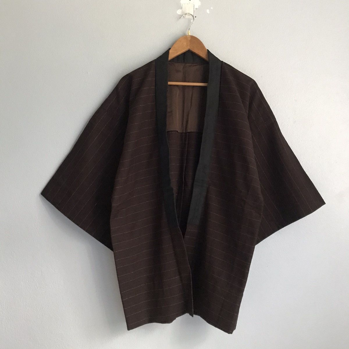 Cardigan Japanese traditional stripes lines cardigan kimono overcoat ...