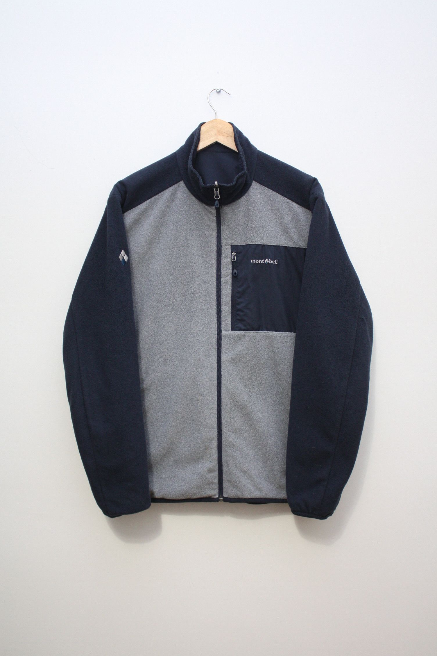 Montbell Montbell Reversible Fleece Nylon Navy Grey Jacket Men's | Grailed