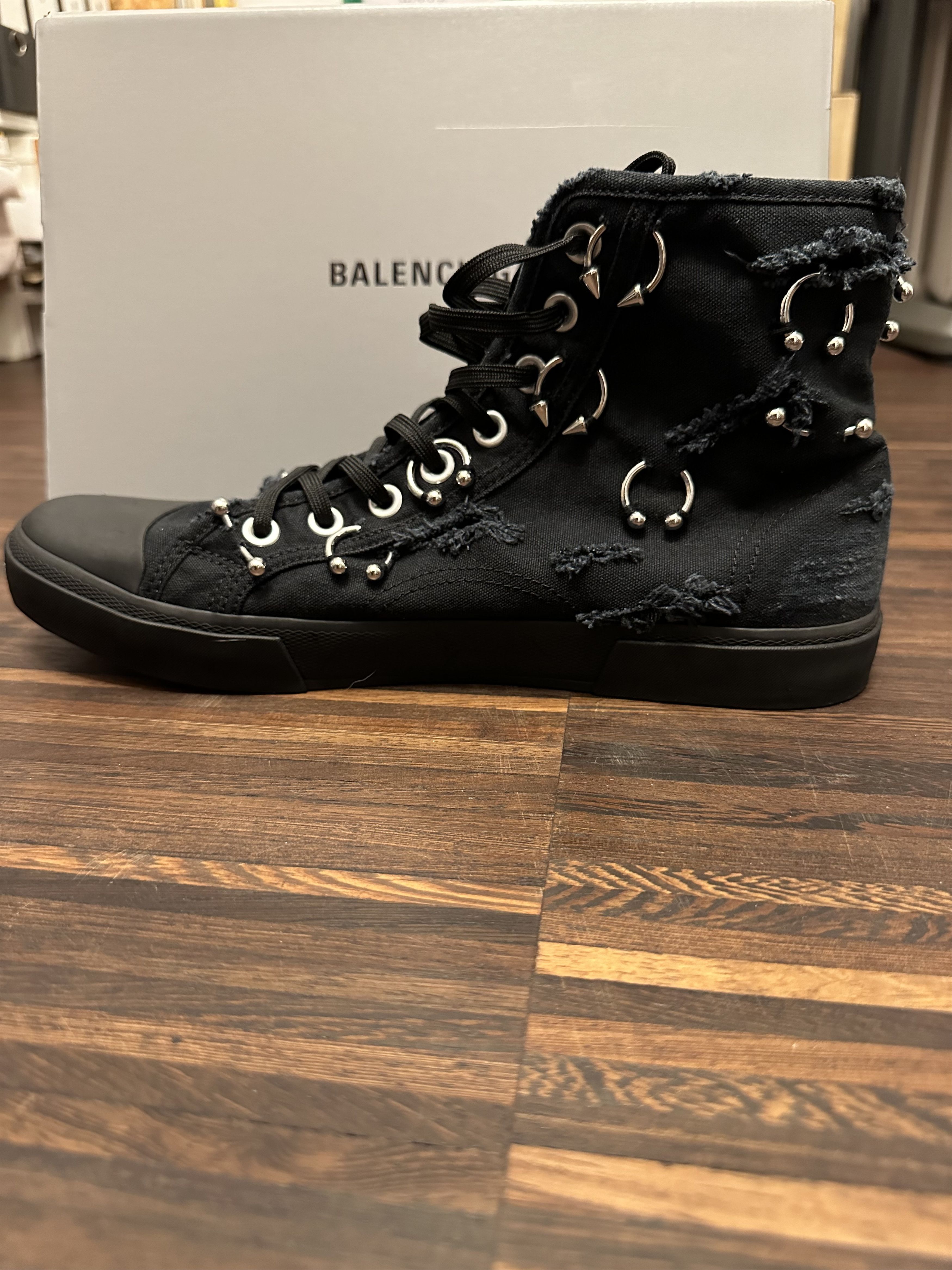 Balenciaga Balenciaga pierced and destroyed Paris sneaker SZ 45EU | Grailed