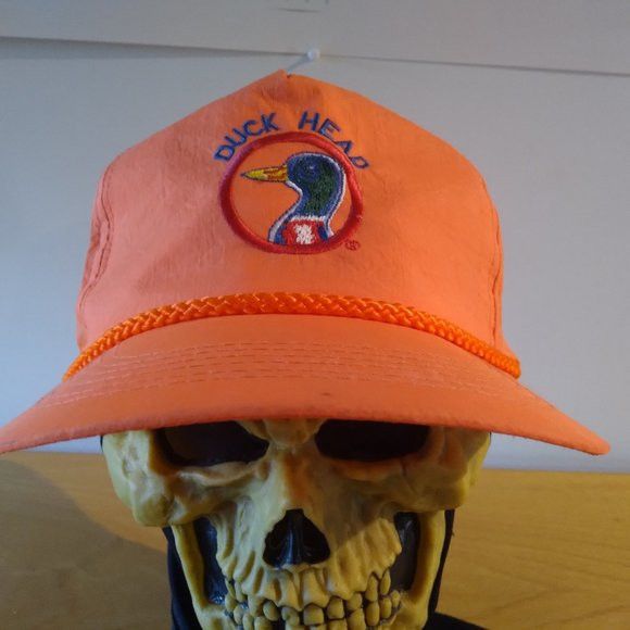 Vintage Vintage 90s Duck Head Neon Nylon Rope Snap Back Trucker Hat ...