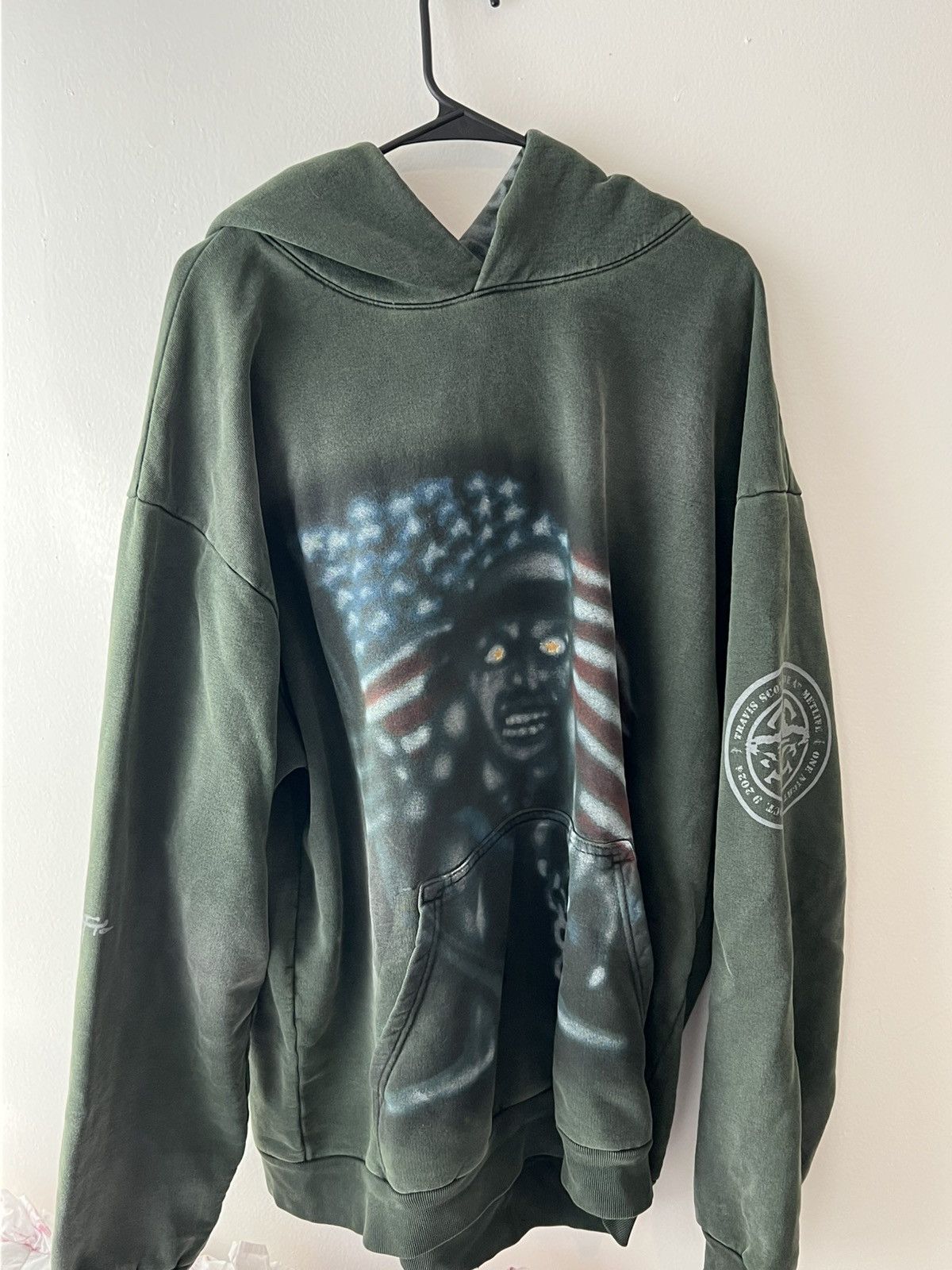 Travis Scott Travis Scott Metlife Green Goblin Hoodie | Grailed