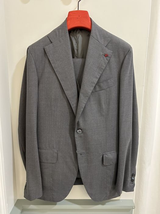 Isaia Like new tropical wool Isaia 3 piece MTM suit | Grailed