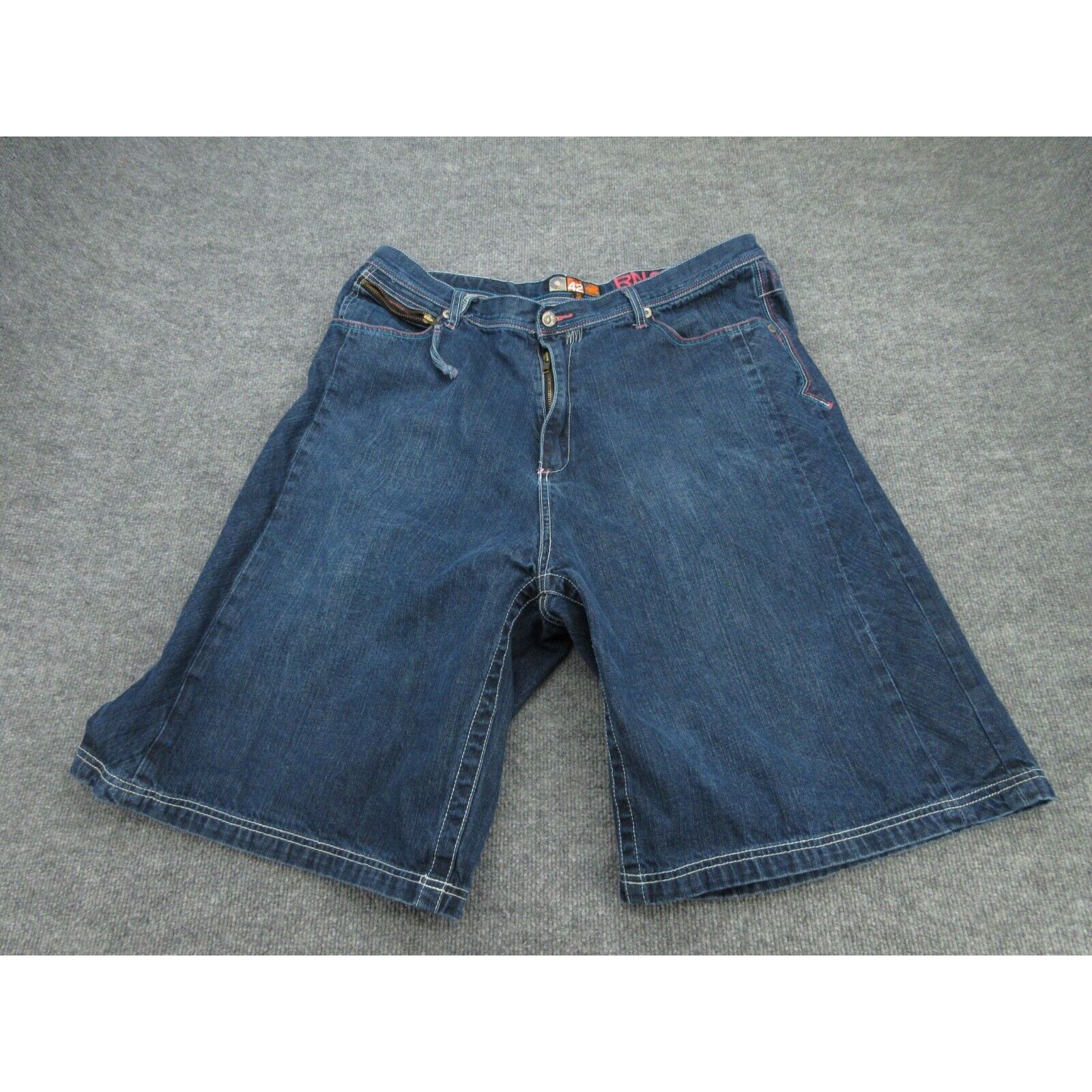 Akademiks Akademiks Shorts Adult 42 Blue Denim Embroidered Pocket ...