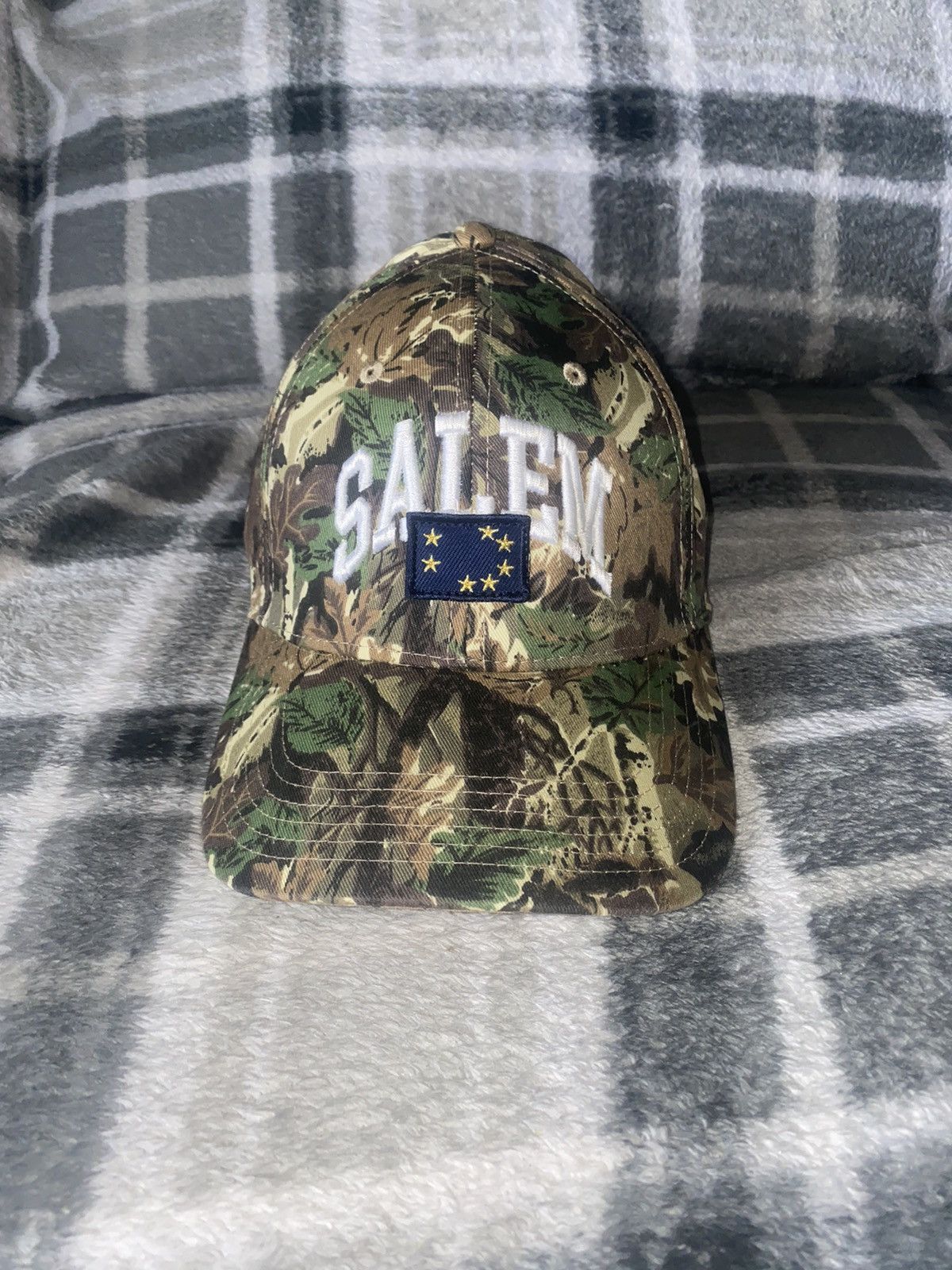 Band Tees × Drain Gang × Sad Boys Salem Camo Flag Hat | Grailed