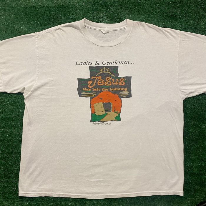 Vintage Vintage 90s Jesus Resurrection Essential Baggy Christian Tee ...