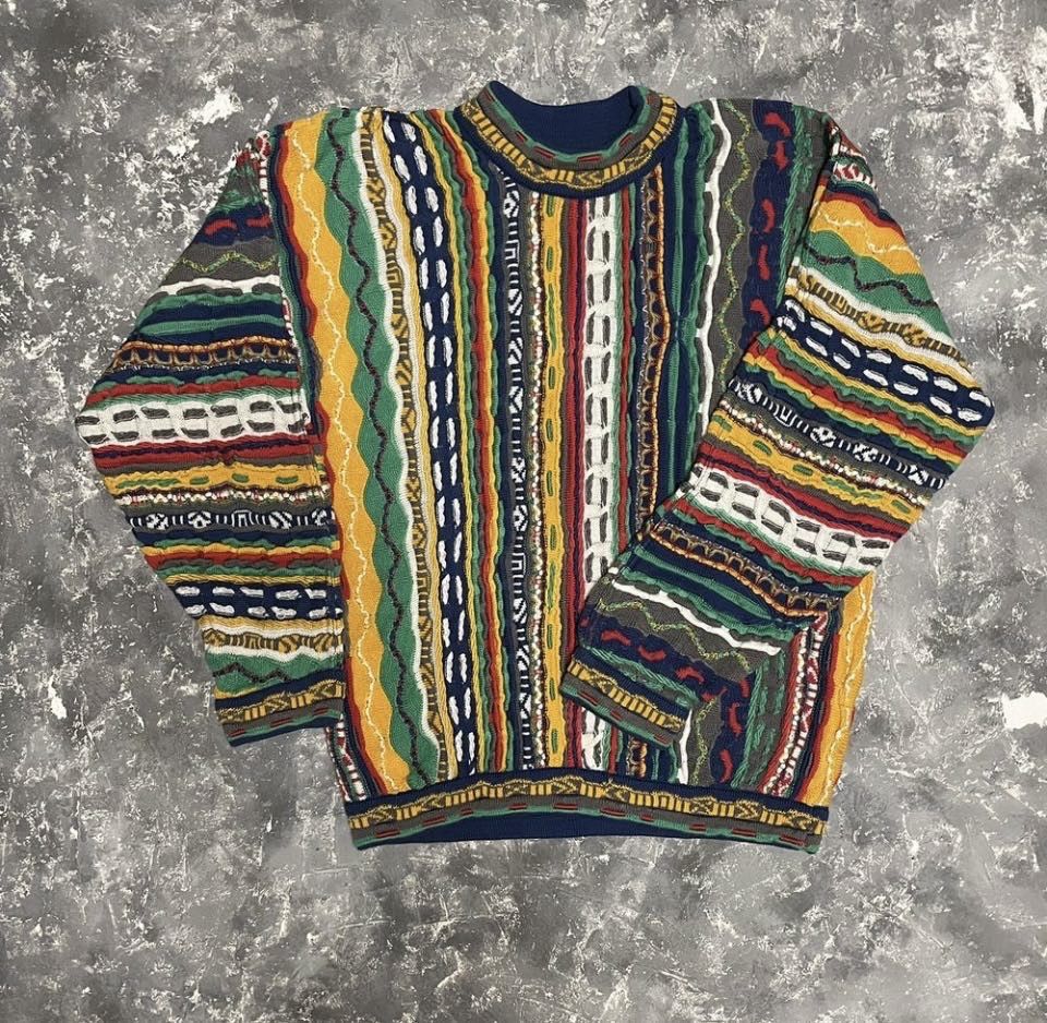 Coogi × Very Rare × Vintage Vintage 80s CUGGI COOGI cable knit very rare sweater | Grailed