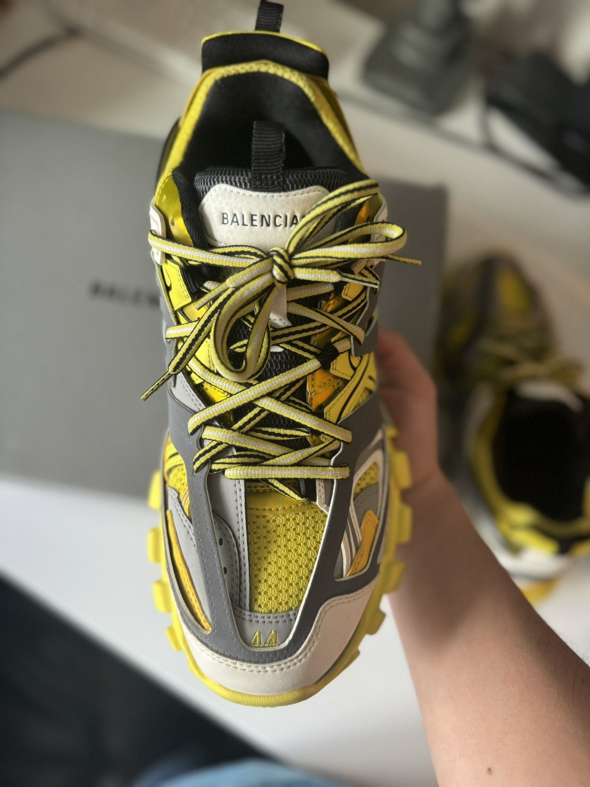 Balenciaga Balenciaga Track Shoes Yellow / Grey / White | Grailed