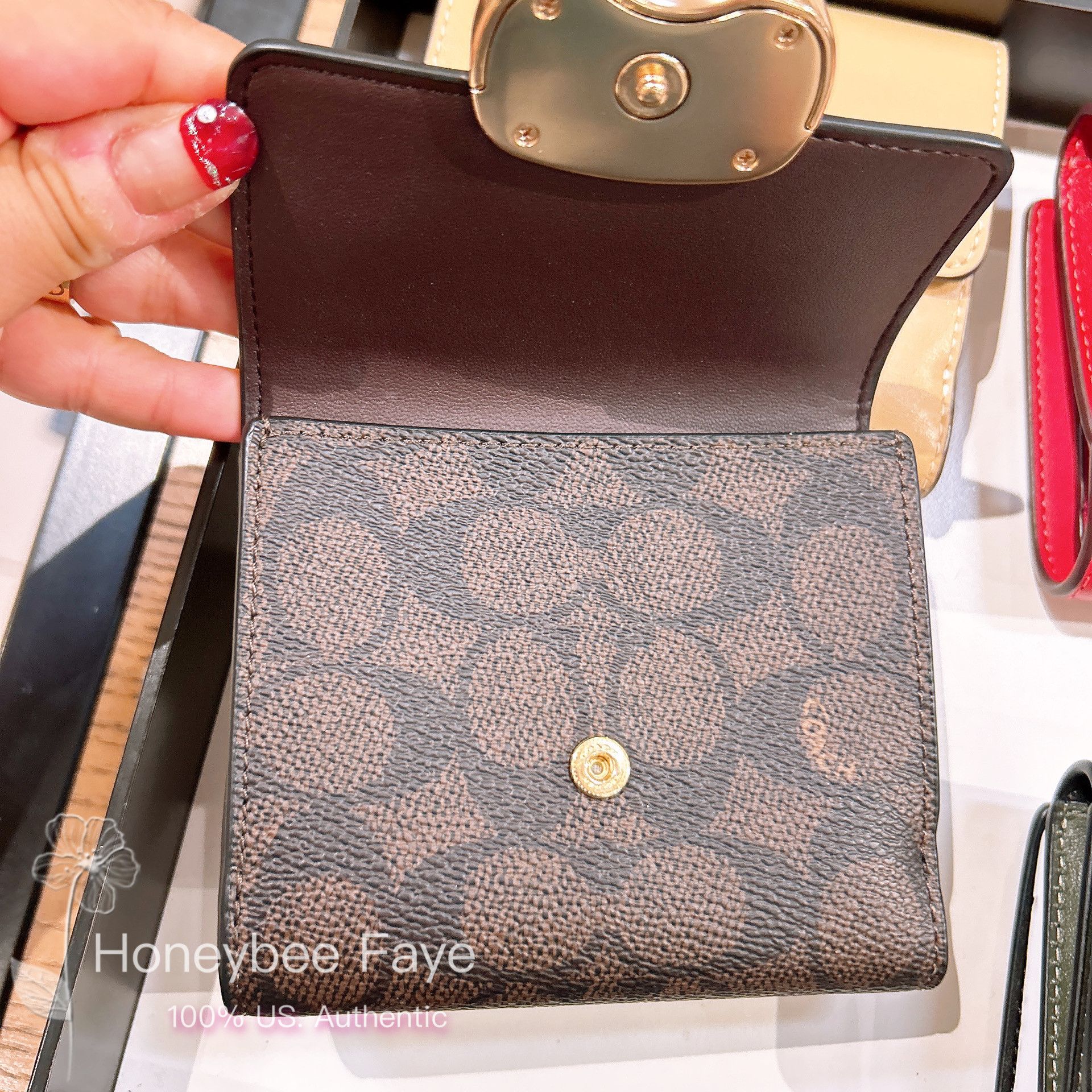 Coach Eliza Small Wallet In Signature Canvas CW801 | Grailed