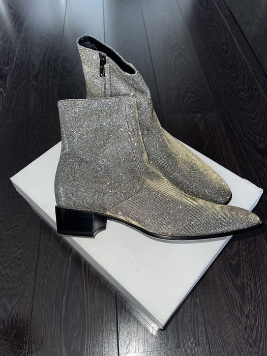 Saint Laurent Paris FINAL PRICE - FW14 - Hedi Slimane - Wyatt Glitter Boots | Grailed