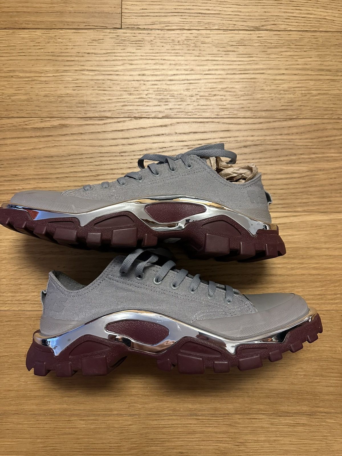 Adidas × Raf Simons Rare!!! Raf Simons x Detroit Runner 'Grey Maroon ...