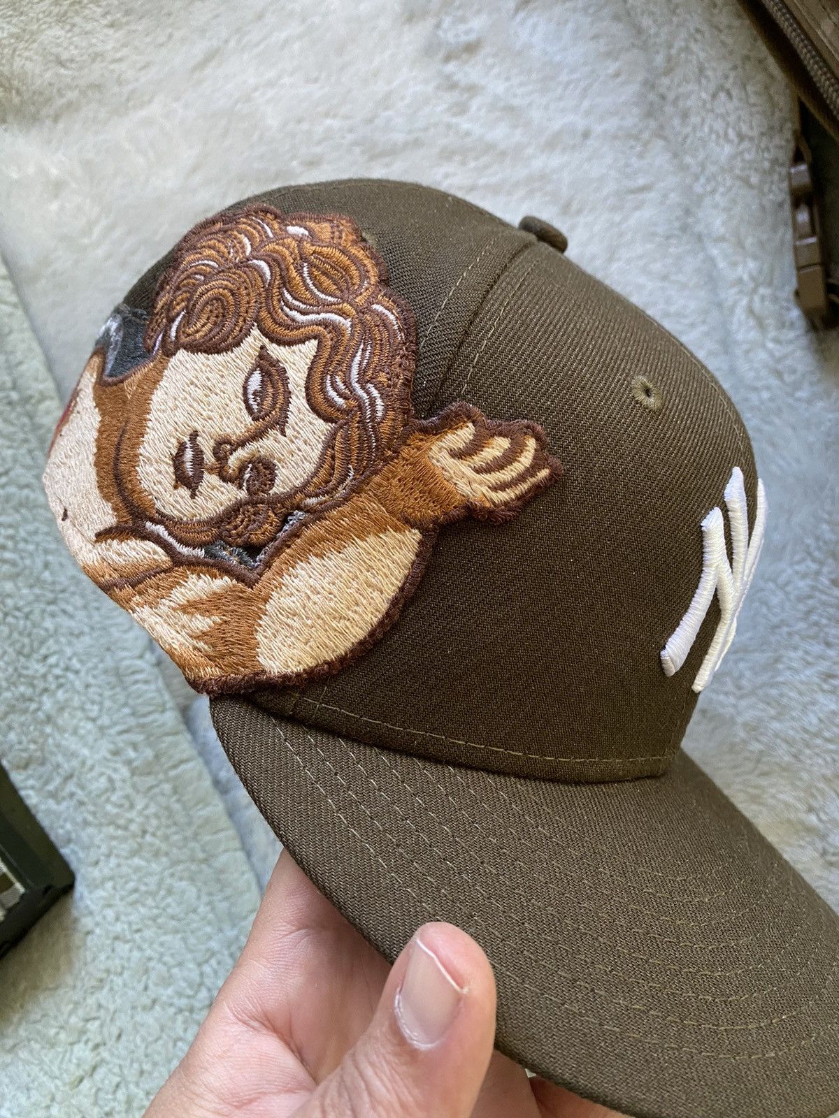 Jon Stan NYC × New Era New Era x Jon Stan NY Yankees brown fitted hat ...