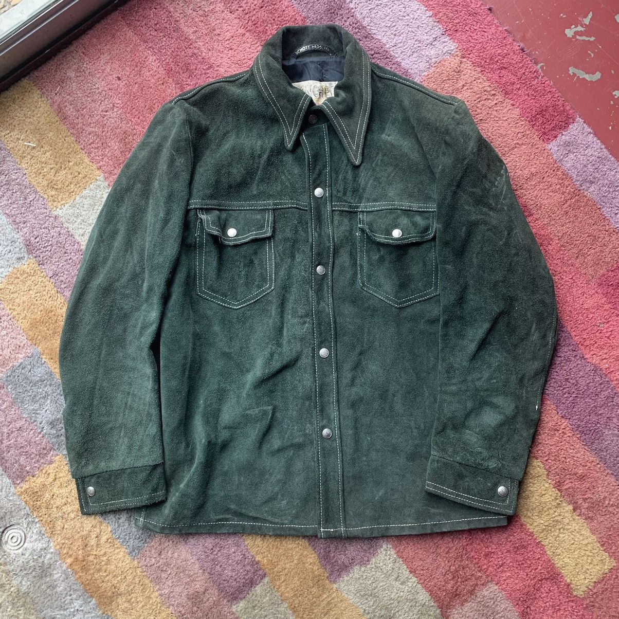 Leather Jacket × Schott × Vintage Vintage Schott Western Rancher Suede Leather Jacket | Grailed