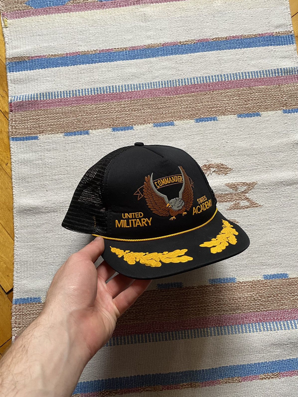 Military × Usmc × Vintage Vintage US Commander Military Academy Trucker ...