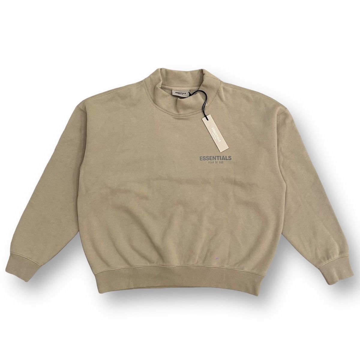 Essentials × Fear of God Essentials - Mock neck sweater Moss | Grailed