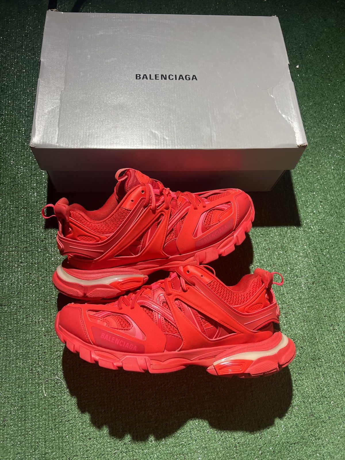 Balenciaga Balenciaga track led red size 44 | Grailed