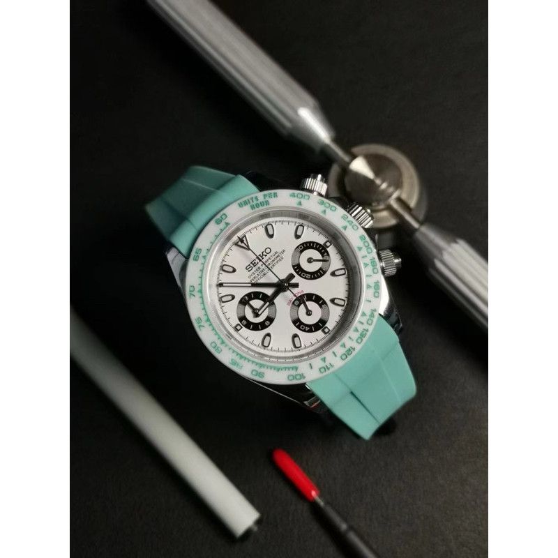 Seiko Tiffany Blue Daytona Seiko Mod Mechanical Automatic Watch | Grailed