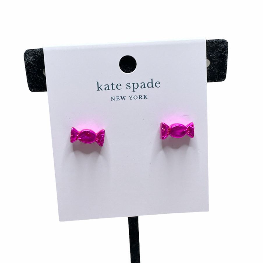 Kate Spade New Kate Spade Candy Shop Stud Earrings Pink Wrapped Novelty ...