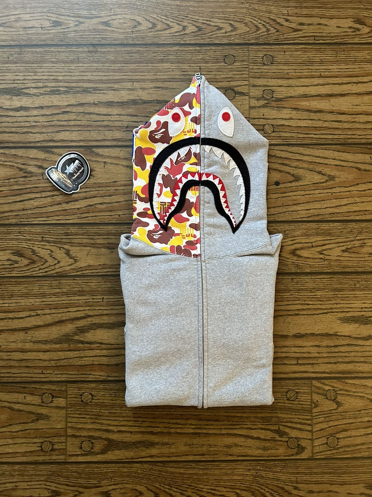 Bape Bape Beijing Camo Shark Full Zip Hoodie | Grailed
