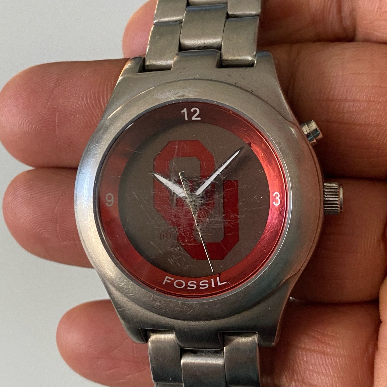 Fossil Oklahoma University Fossil watch Working New Battery | Grailed
