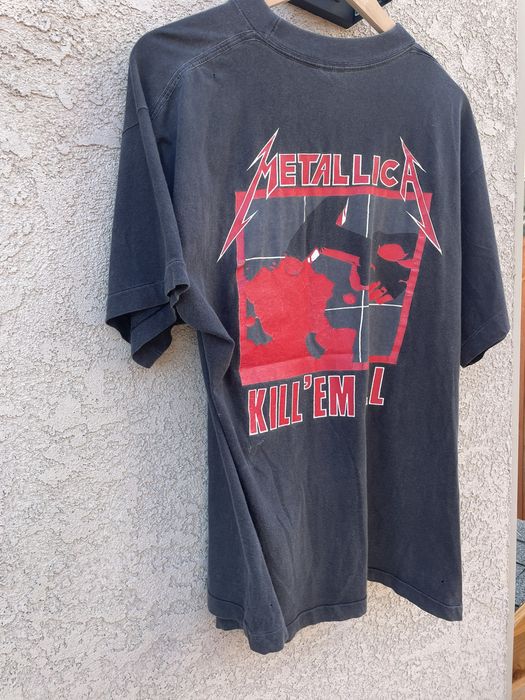 Vintage Vintage 1989 Metallica Ride the Lightning x Kill ‘Em All Tee | Grailed